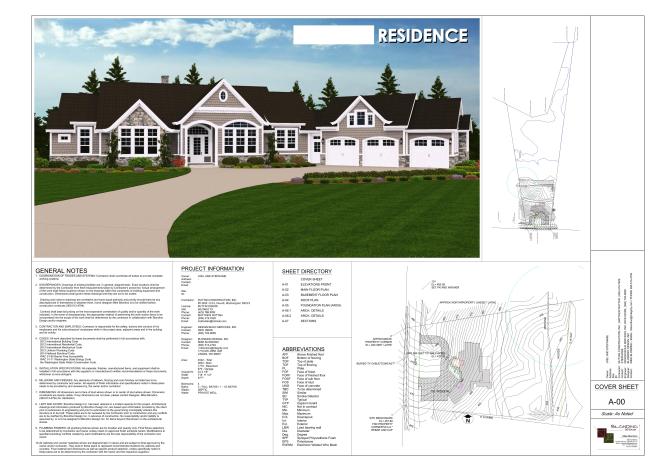 Architectural Project Cover Sheet